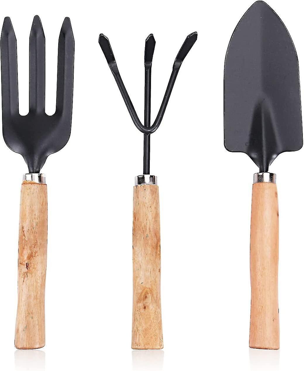 3 Piece Garden Tool Kit Including Hand Fork, Garden Tool Set, Hand Rake ...