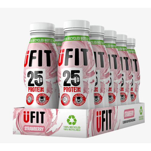 UFit 25g High Protein Shake Ready To Drink Strawberry Flavour Milkshake ...