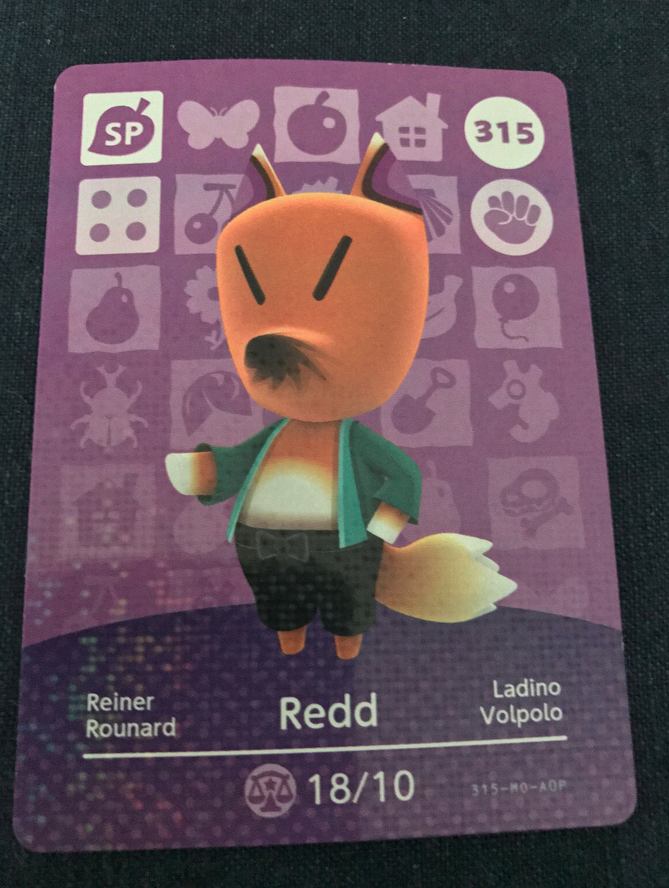 Animal Crossing Amiibo Cards ~315 Redd on OnBuy