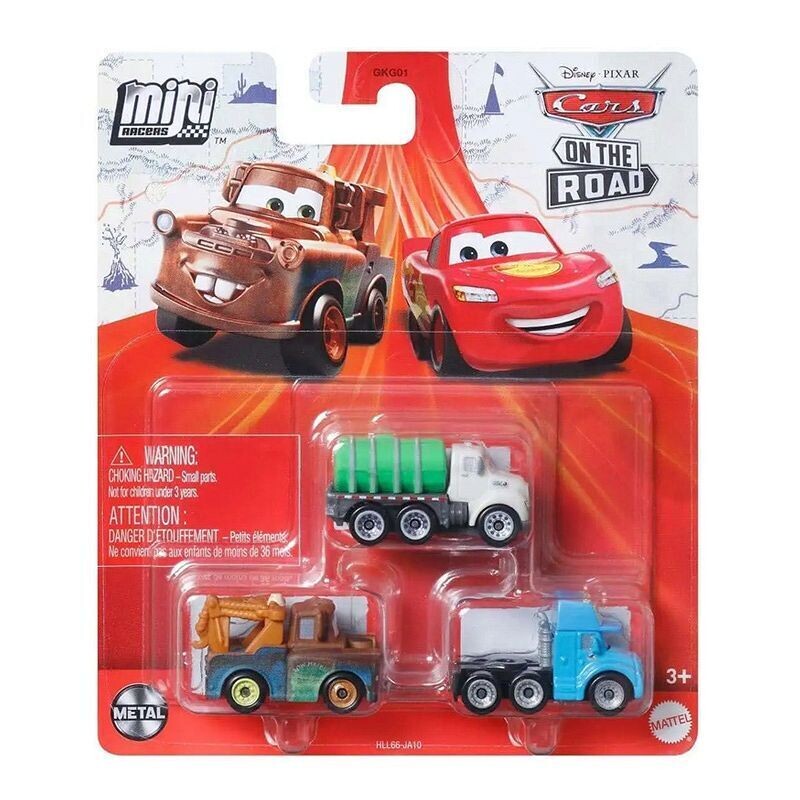 Disney Pixar Cars Hot Rod Racers Mini Die-cast Vehicle 3-Pack Mattel on ...