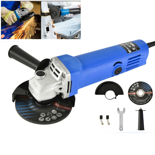 550W Angle Grinder Electric Hand Tool 12000rpm with Side Handle 1pcs ...