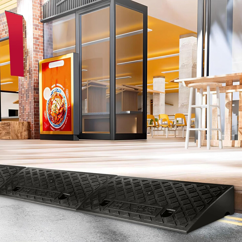 2x Curb Ramp Rubber Vehicle Slope Kerb Garage Ramps Car Wheelchair on OnBuy