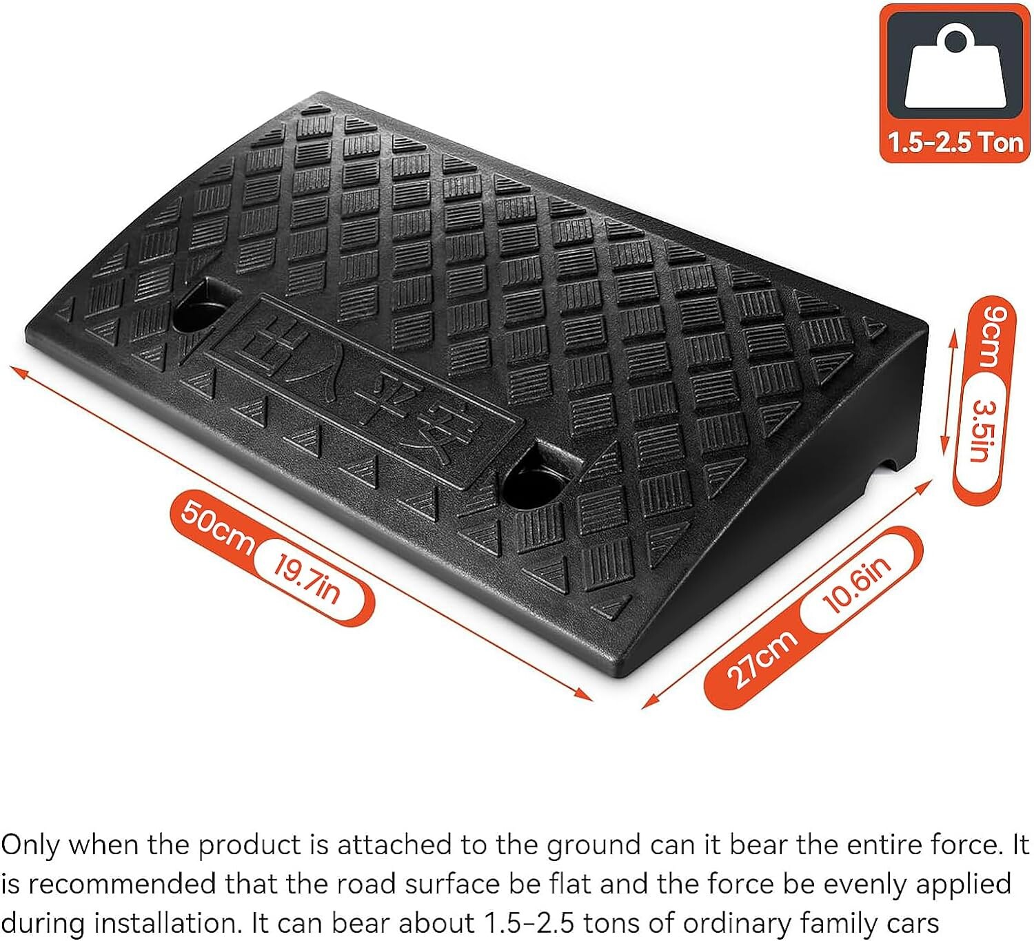 2x Curb Ramp Rubber Vehicle Slope Kerb Garage Ramps Car Wheelchair on OnBuy