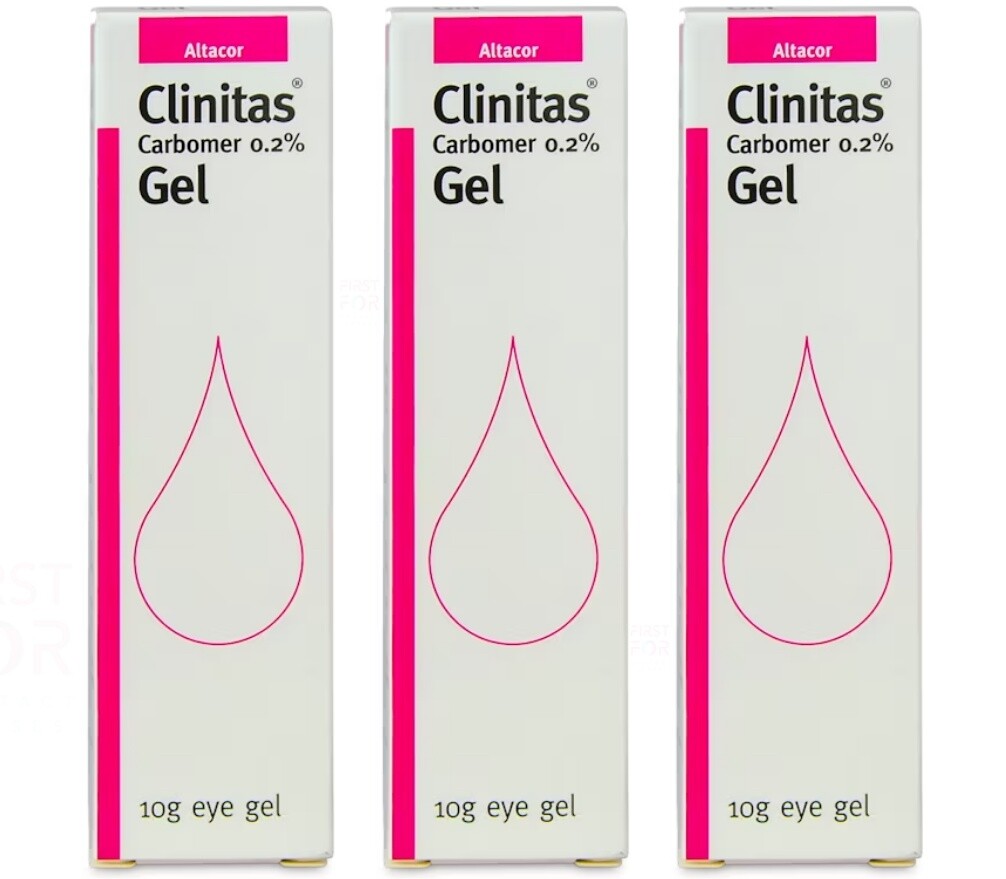 Clinitas Carbomer 0.2% Lubricating Eye Drop Gel x 3 (Formerly Clinitas ...