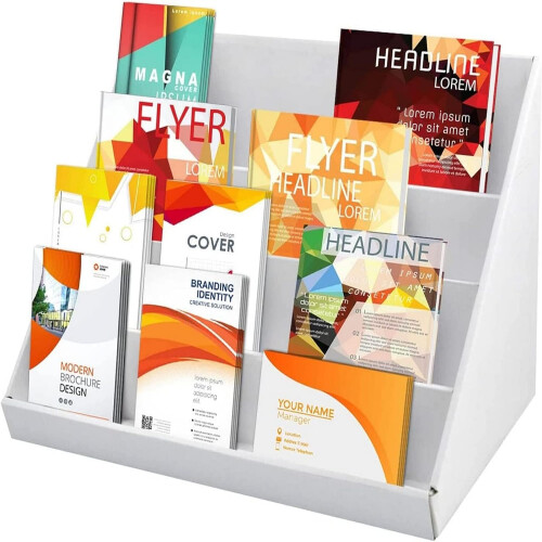 2PCS Card Display Stand 4 Collapsible Cardboard Greeting Counter Stand ...