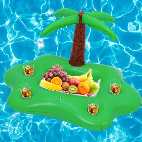 Inflatable Pool Bar Hot Tub Spas Floating Drinks and Food Holder Tray ...