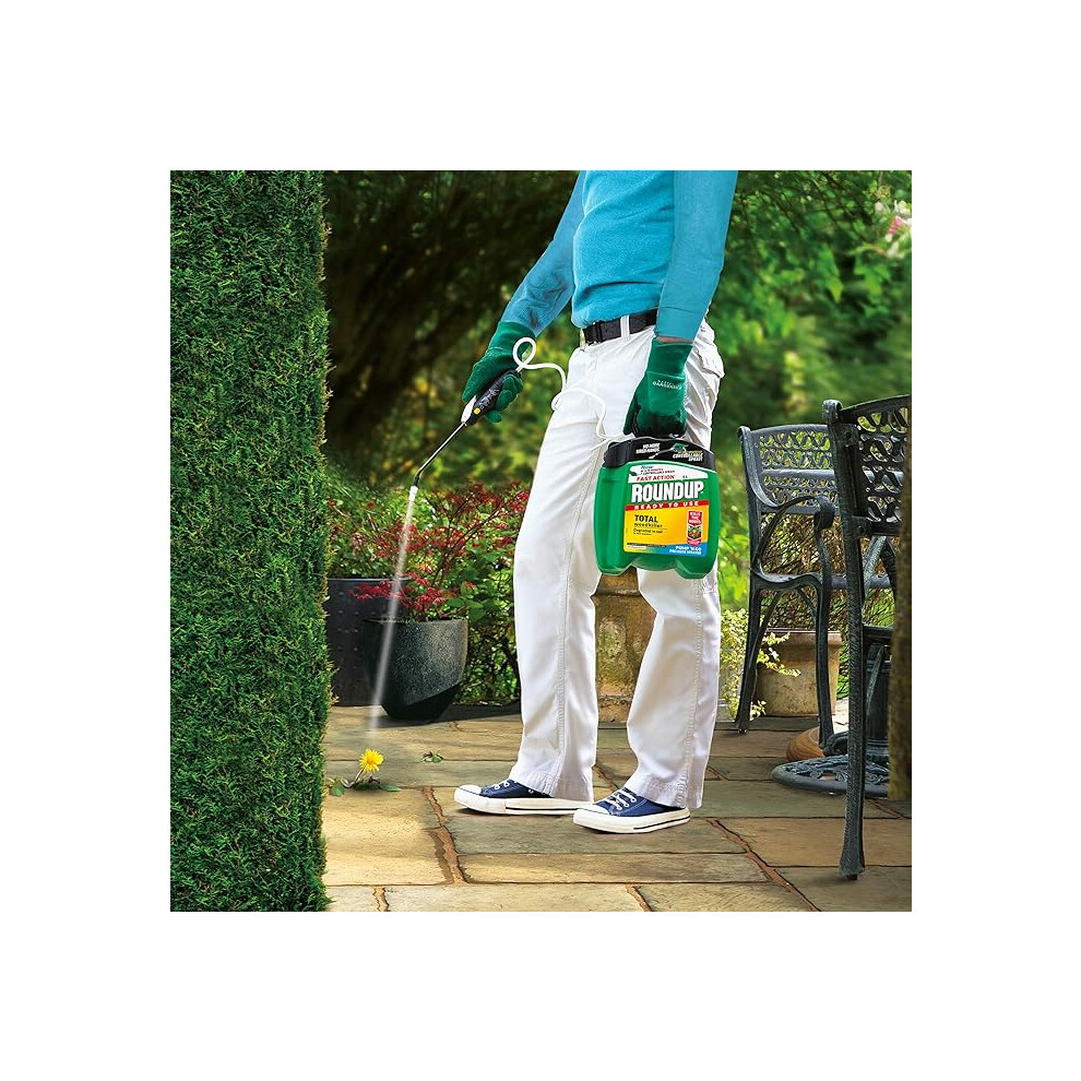 Roundup Fast Action Weedkiller Pump 'N Go Ready To Use Spray, 5 Litre ...