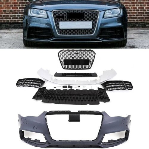 Audi A5 S5 8T Facelift 2011-2016 Front Bumper Body Kit With Honeycomb ...