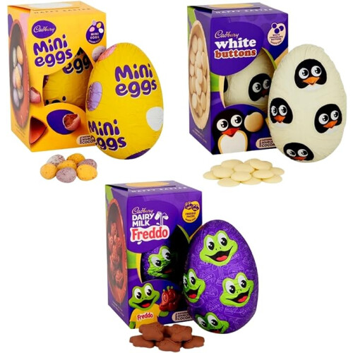 FANCY LABELS Easter Egg Chocolate Bundle Chocolate Easter Egg 97g Dairy ...