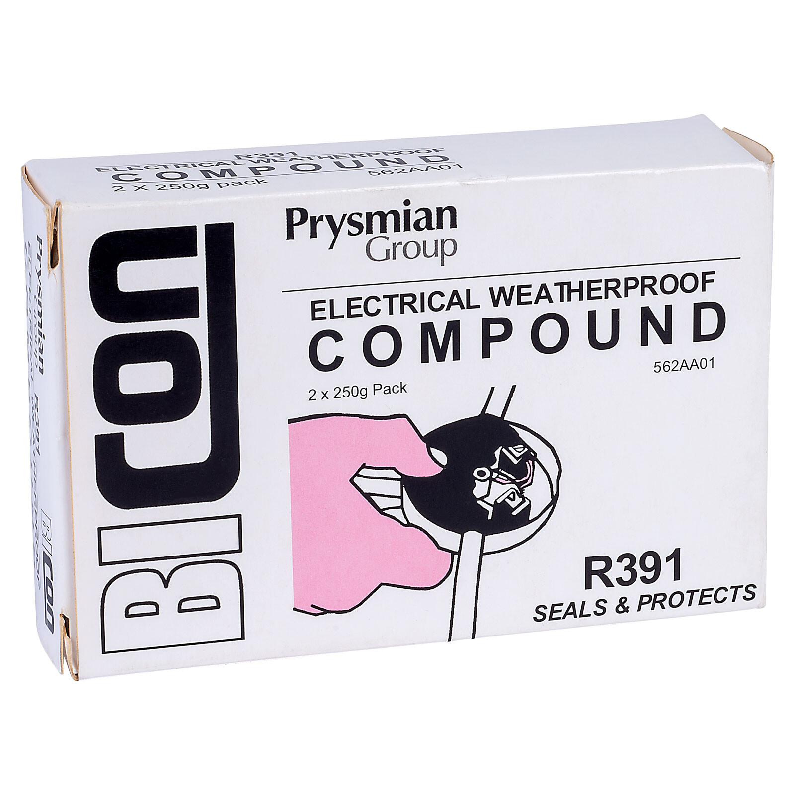 Prysmian BICON R391 Electrical Weatherproof Compound 2 x 250g on OnBuy