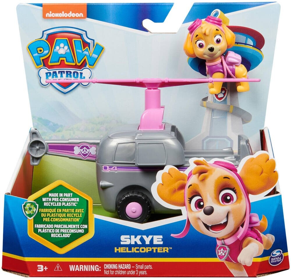 PAW Patrol Skye Helicopter with Skye Figure - Realistic Detail ...