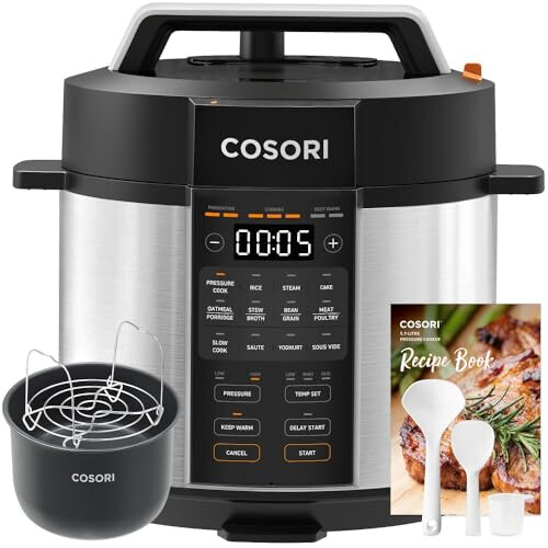 COSORI Pressure Cooker 5.7L, 9-in-1 Multi Cooker, Recipe Book, Steamer ...