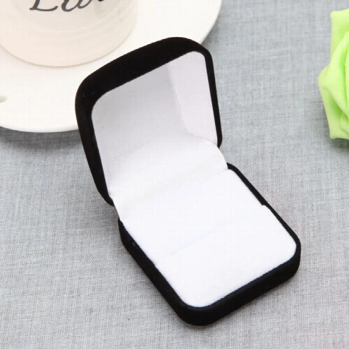 L5YA Flannel Ring Earring Box Jewelry Case Gift Boxes Pendant for ...