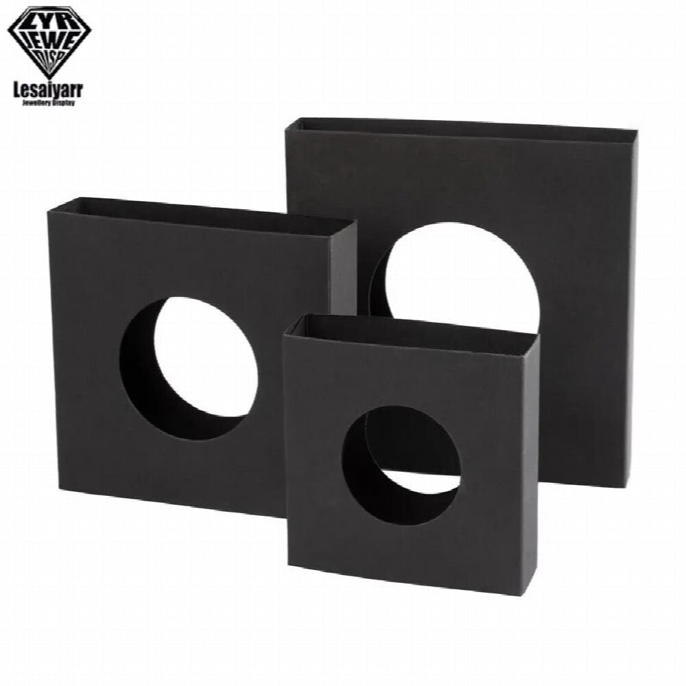 (5B Circular incision White-9x9) PE Film Jewelry Storage Box Dustproof ...