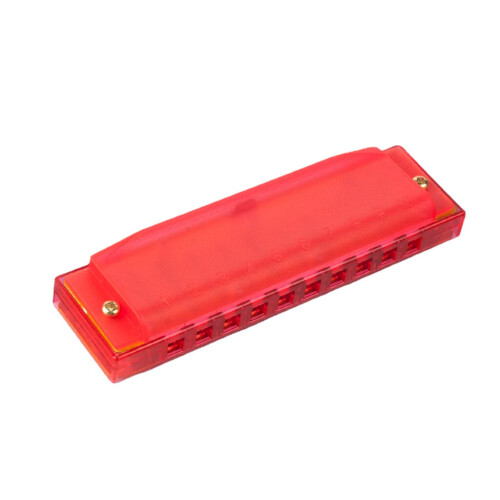 (Red) Harmonica Comb Melodica C Tune Plastic 10 Holes Harmonica ...