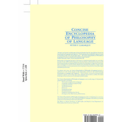 Concise Encyclopedia of Philosophy of Language on OnBuy