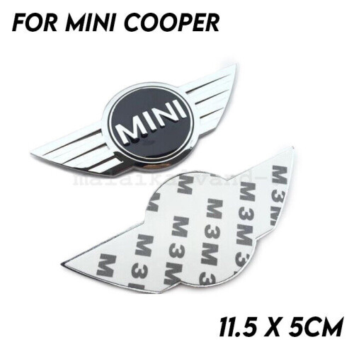 For MINI COOPER R56 R53 R50 R52 Wing Emblem Bonnet Trunk Rear Badge on ...