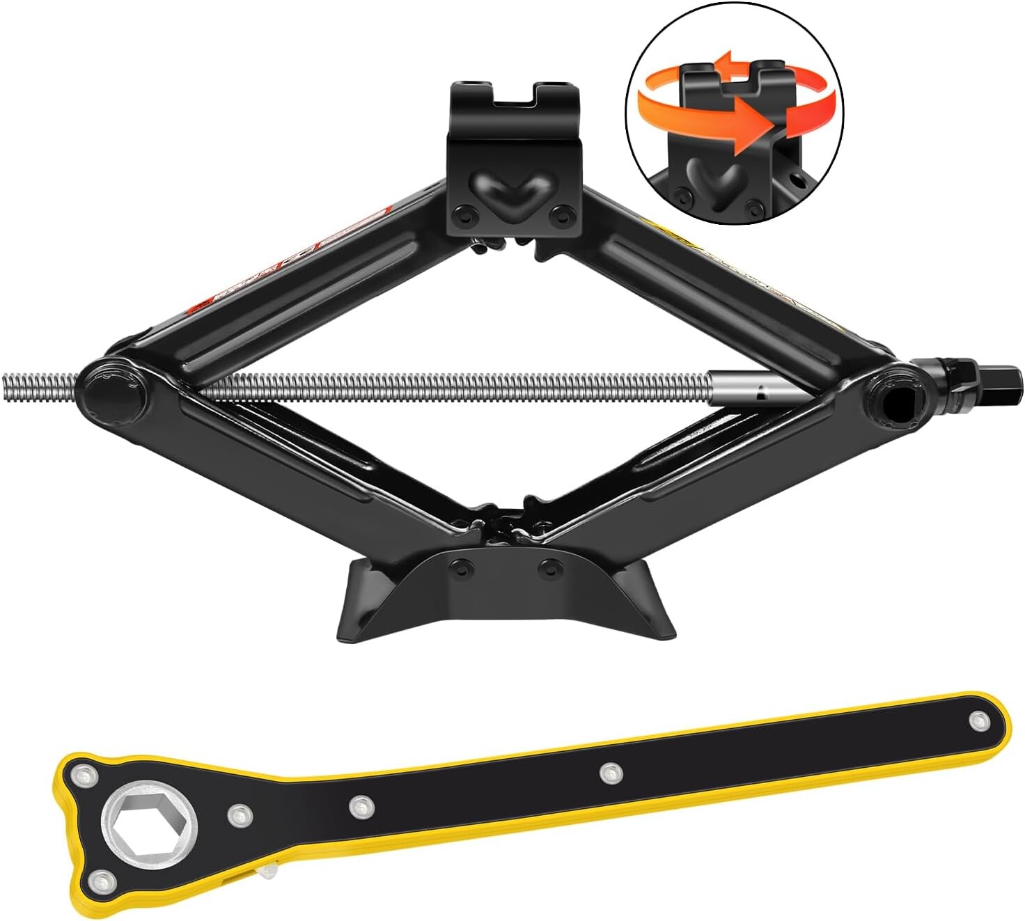 Scissor Jack for Car 2 Ton Car Jack Kit Tire Jack Portable Smart ...