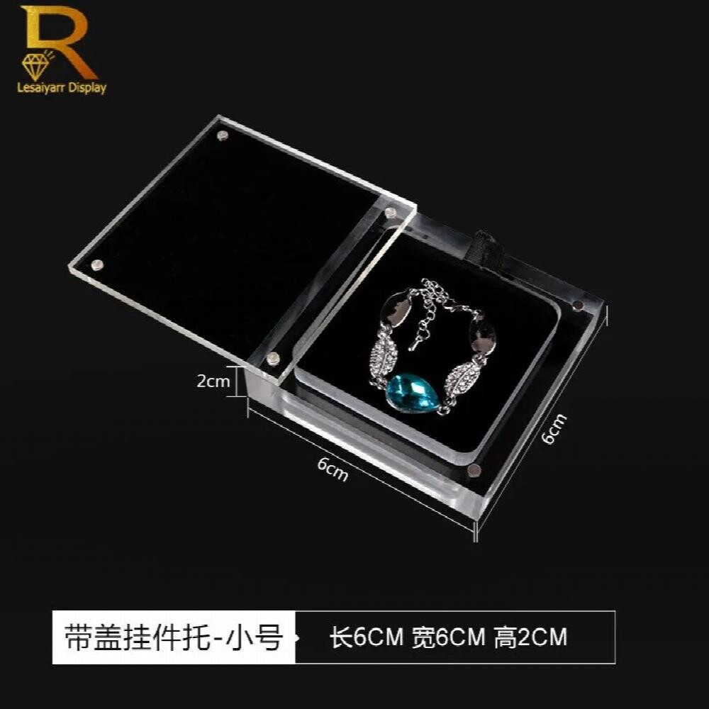 Acrylic Glass Top Gem Box & Showcase Gemstone Casket Diamond Display ...