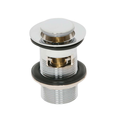 Soar Chrome Slotted Basin Waste Plug Top - By Voda Design on OnBuy