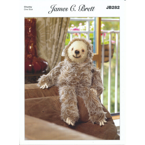 James Brett JB282 Chunky Knitting Pattern Laid Back Larry Sloth Toy on ...