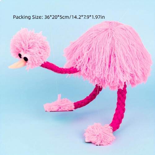 Childrens Student Pull string Puppets Birds Puzzle Interactive Plush ...