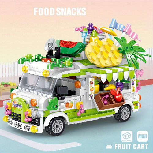 Fruit Carts Bricks Mini Creative Models Puzzle Building Models Toy on OnBuy