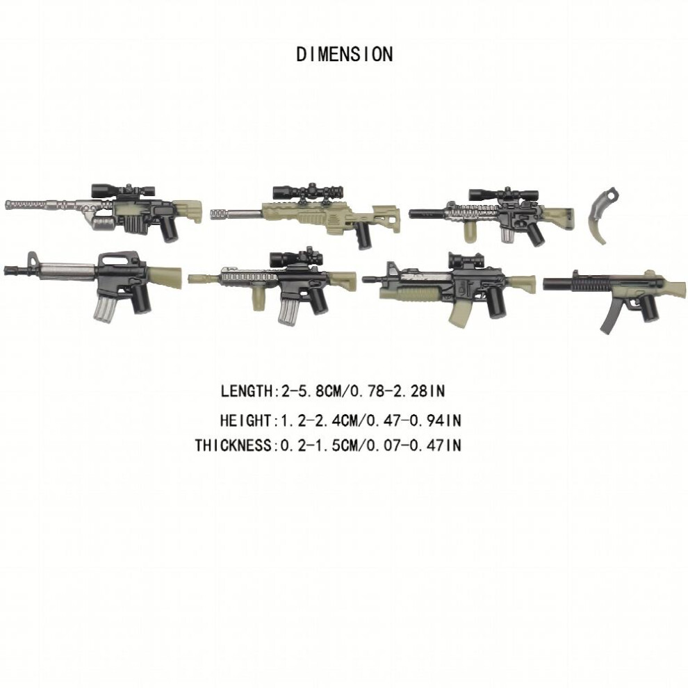 Military Building Blocks Set Weapons Accessories & Equipment Pack for ...