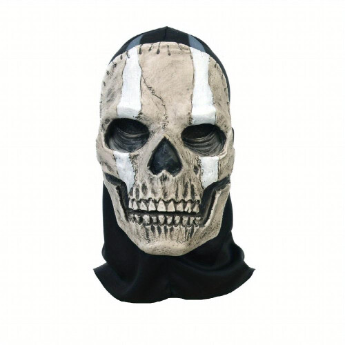 1pc Mens Halloween Horror Full Face Mask Latex Full Head Cover COS Game ...