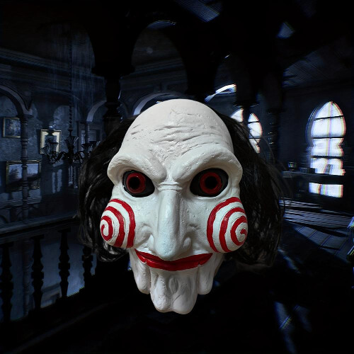 1pc Mens Halloween Saw Mask Costume Horror Movie Billy Puppet Mask ...