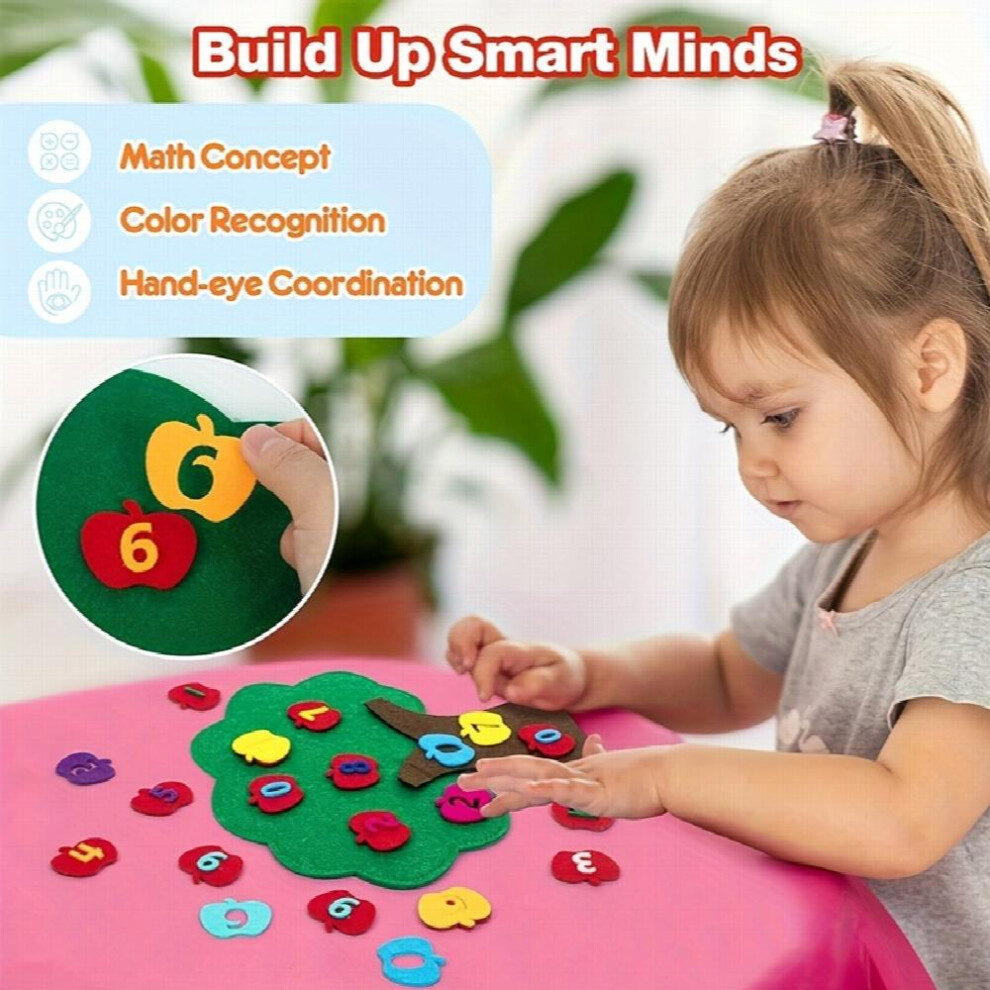 Learning Numbers Felt Board For Toddlers Counters For Kids Preschool ...