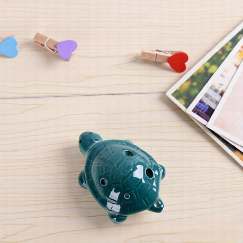 Turtle shaped Ceramic Flute 6 Hole Ocarina MINI Ocarina with Lanyard on ...