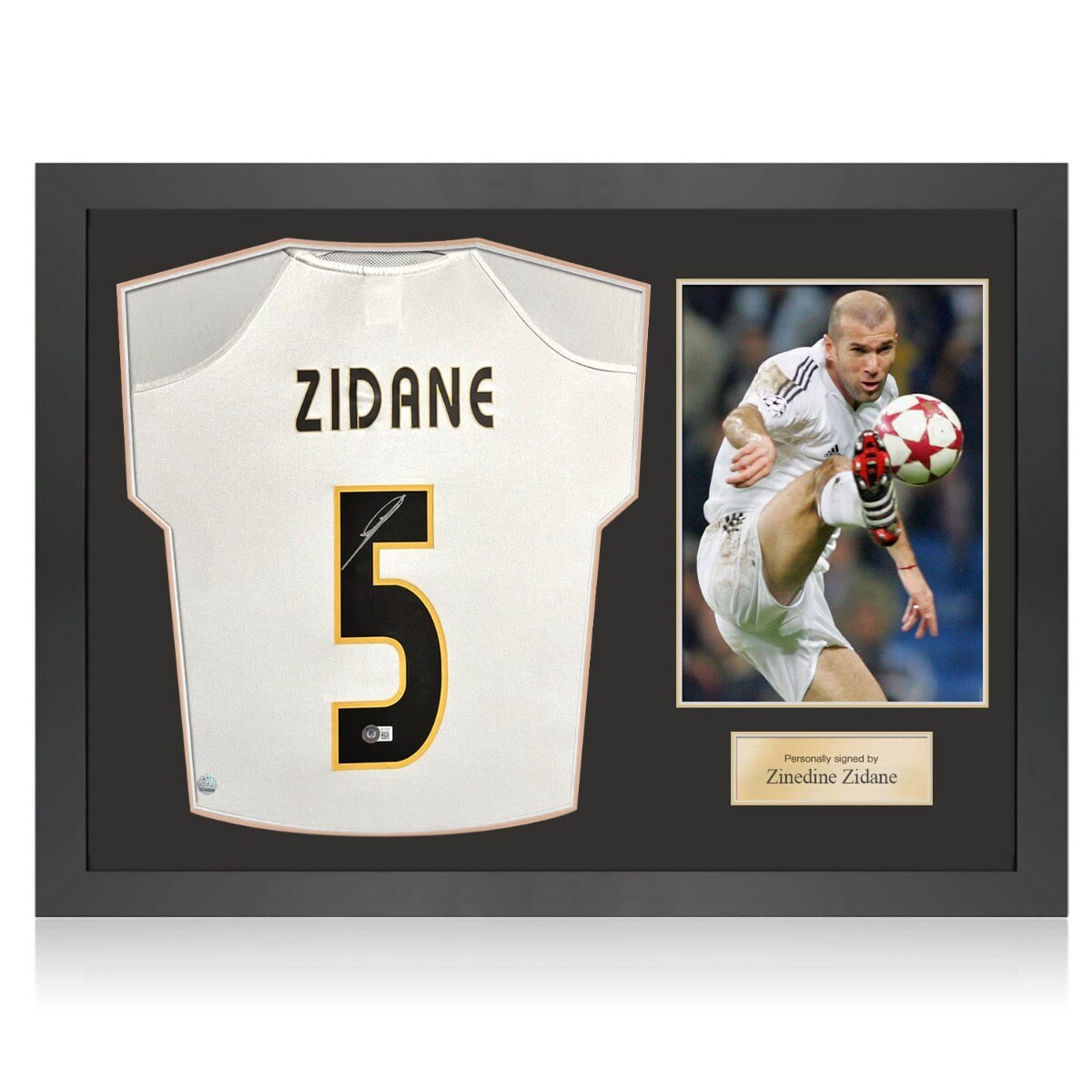 Zinedine Zidane Signed Real Madrid 2004-05 Home Football Shirt. Icon ...