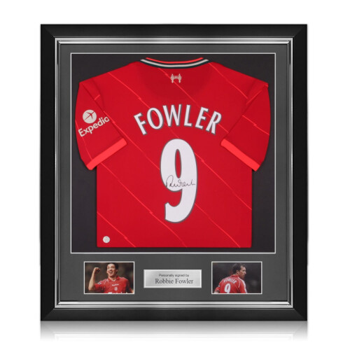 Robbie Fowler Signed Liverpool 2021-22 Football Shirt. Deluxe Frame on ...
