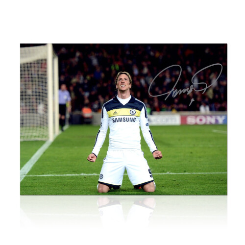 Fernando Torres Signed Chelsea Football Photo: Semi-Final Goal on OnBuy