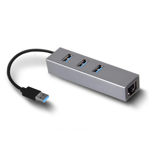 Usb 3.0 Hub Ethernet Network Adapter Ports To Rj45 Lan 101001000M Card ...