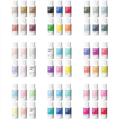 (Pool Party Colours) Colour Mill Oil Based Edible Food Colouring Sets 6 ...