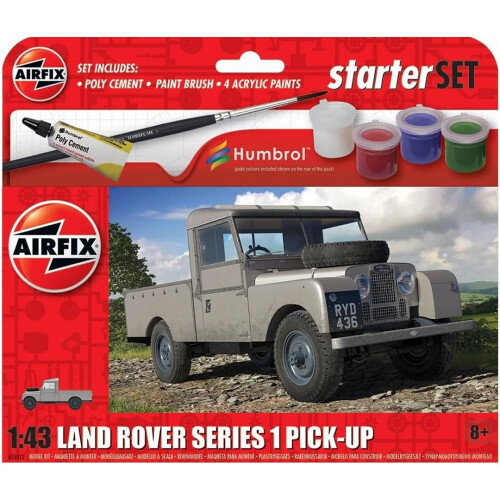 Airfix A55012 Airifx Starter Set - Land Rover Series 1 Pick-Up 1:43 ...