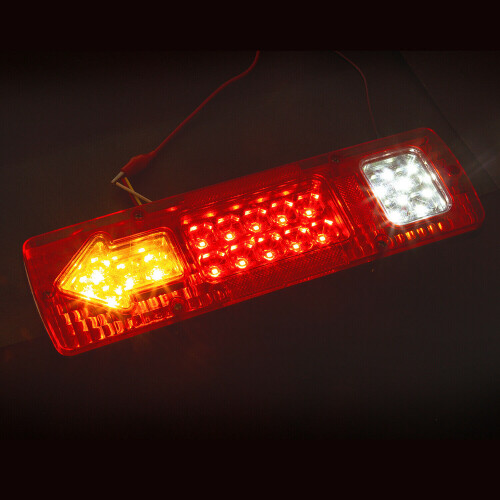Tail Brake Light, 2 x 12V 19 LED Tail truck trailer lights rear lights ...