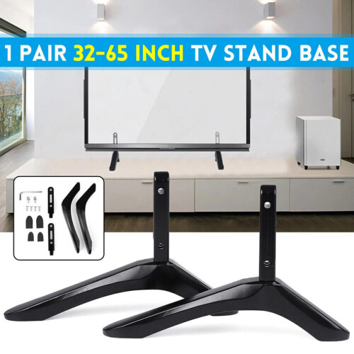 Universal Table Top TV Stand Base Legs for Most 32-65" LCD Plasma Flat ...