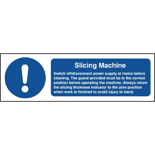 Slicing Machine Safety Sign on OnBuy