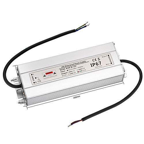 CPROSP LED Transformer 12V IP67 Waterproof Low Voltage LED Driver ...