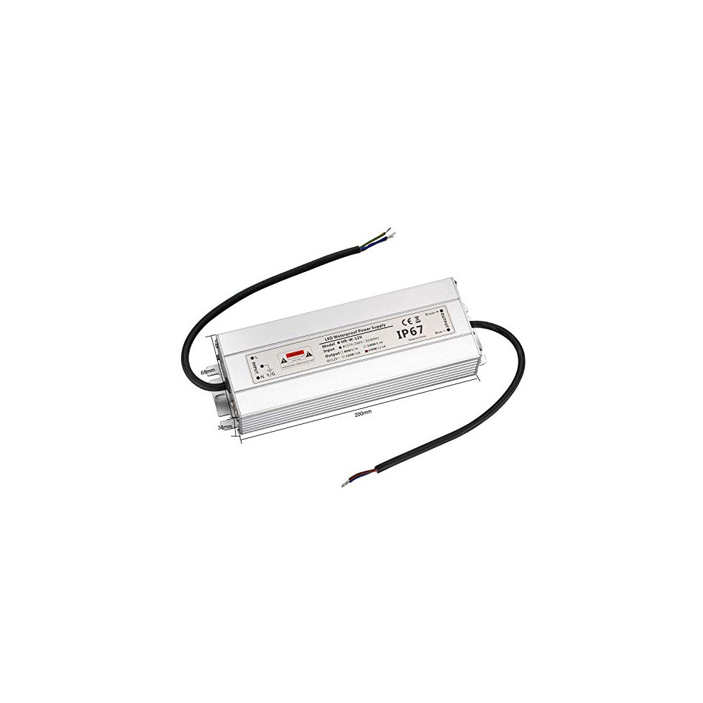 CPROSP LED Transformer 12V IP67 Waterproof Low Voltage LED Driver ...