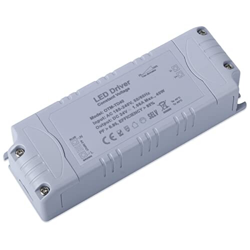 VARICART 24V LED Driver Dimmable TRIAC, 40W 1.66A LED Transformer 240V AC to 24V DC Constant ...