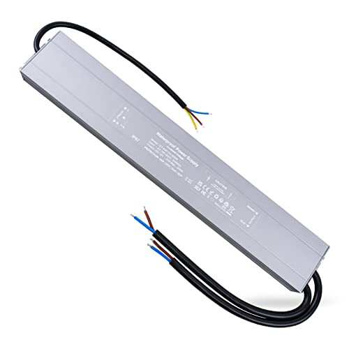 REYLAX 12V LED Driver Lighting Outdoor Transformer 300W 25A, IP67 Waterproof Transformer ...