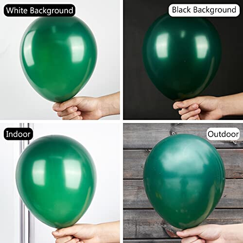 PartyWoo Emerald Green Balloons, 50 pcs 12 Inch Pearl Emerald Green ...