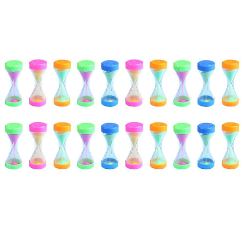 20 Pcs Colorful Sand Minute Glass Sand Timer Decorative Sand Timer ...