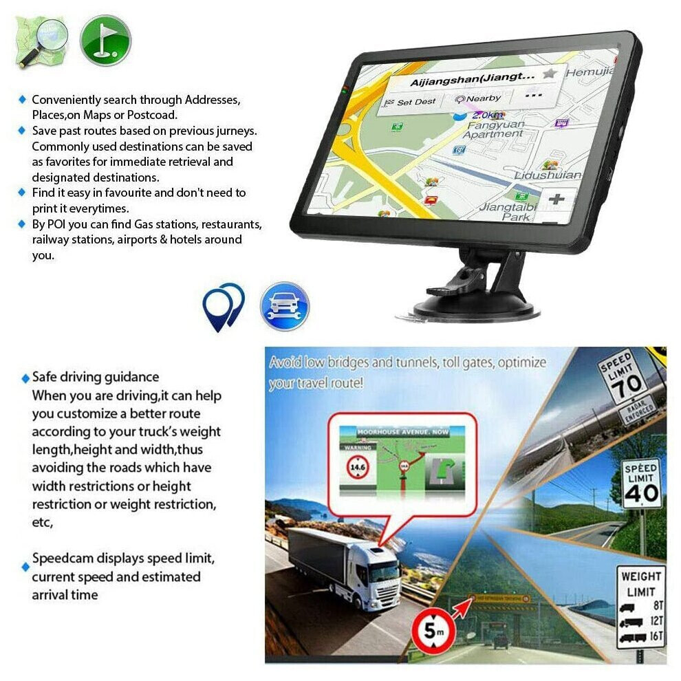 (5 Inch Sat Nav) SAT NAVS for Cars Navigator Car Truck GPS Navigation ...