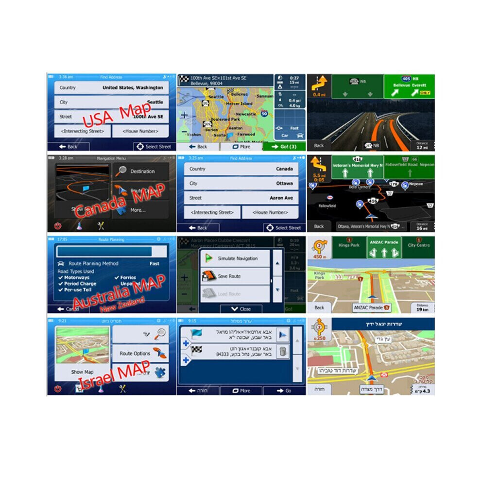 (5 Inch Sat Nav) SAT NAVS for Cars Navigator Car Truck GPS Navigation ...