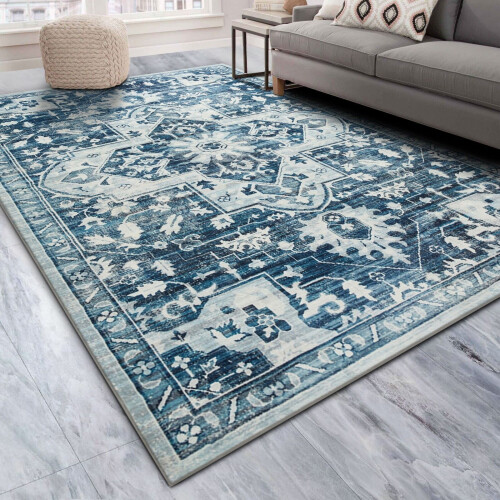 (120 x 170 cm (4 ft x 4 ft 9 in)- Small Area Rug, Tranquil- Cashmere ...